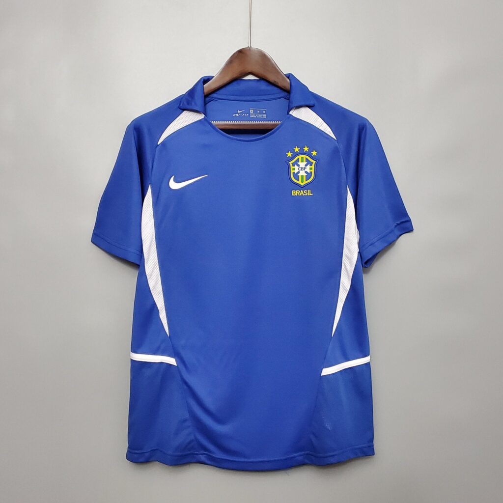 Authentic 2002 Brazil Home Retro Kit