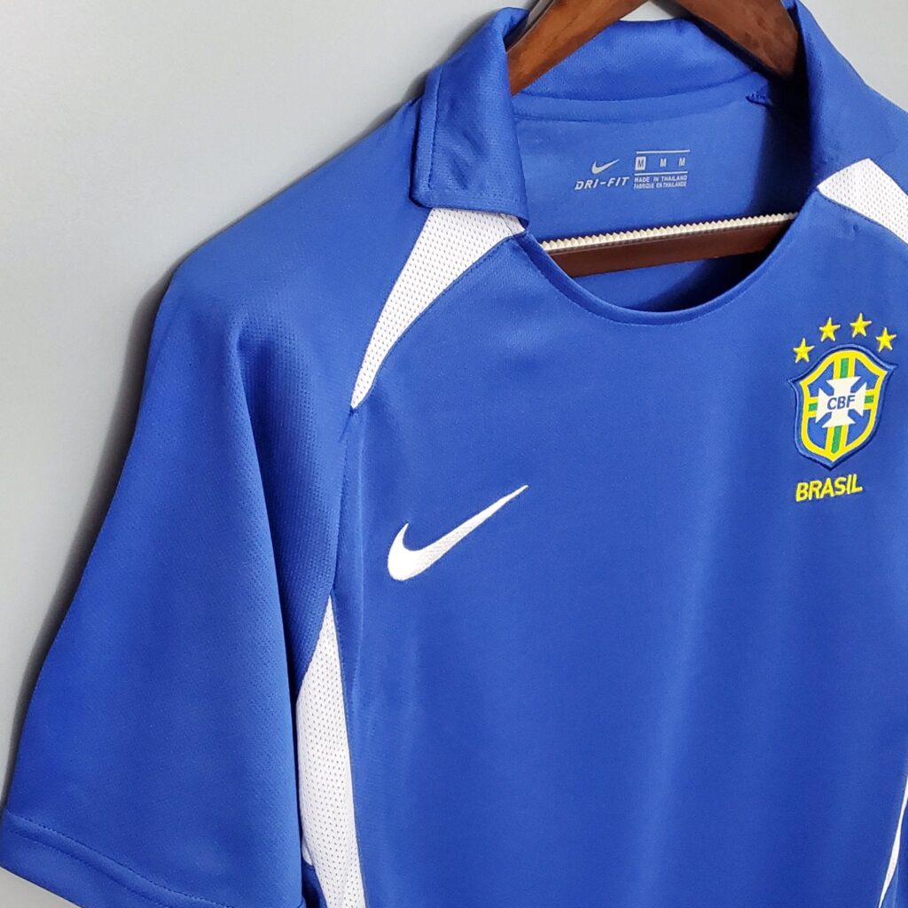 Vintage 2002 Brazil Away Retro Kit
