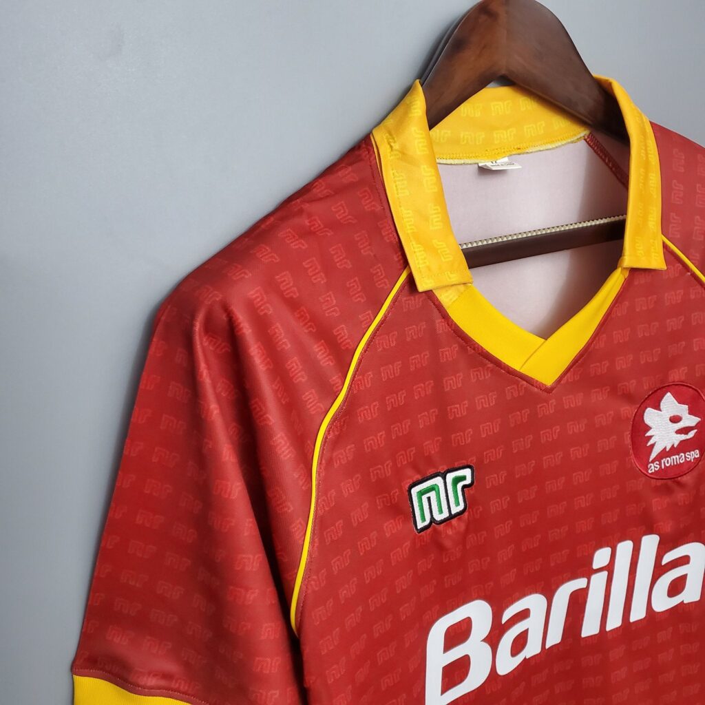 1990-1991 AS Roma Home Retro Kit - Iconic Jersey for Roma Fans