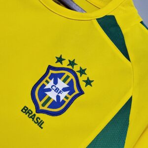 Authentic 2002 Brazil Home Retro Kit