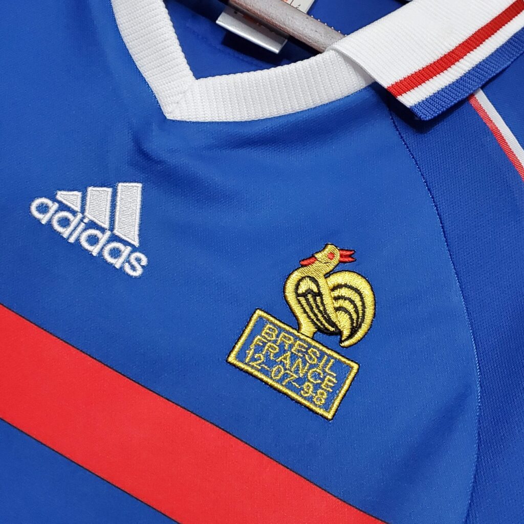 1998 France Home Retro Kit - Retro Style Soccer Jersey